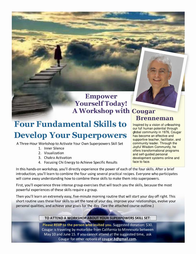 The Workshop to Learn the Skills for Developing Your Superpowers | The ...